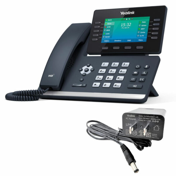 Yealink SIP-T54W-WITHPS (SIP-T54W-WITHPS) | VoIP International LLC